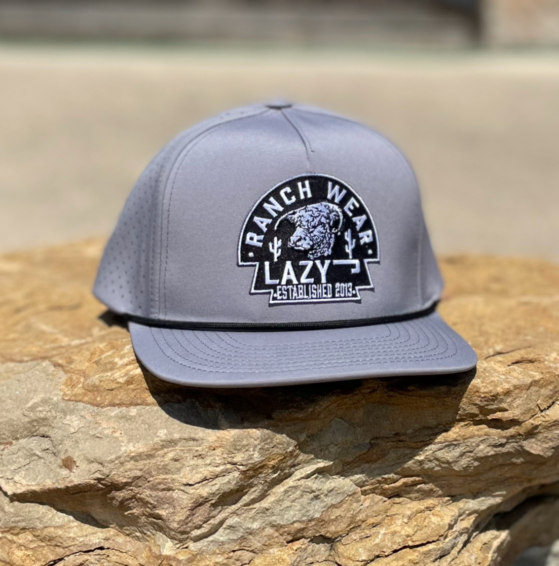 Lazy J Ranch Wear Hydro Graphite Arrowhead Patch Cap – Lazy J Ranch ...