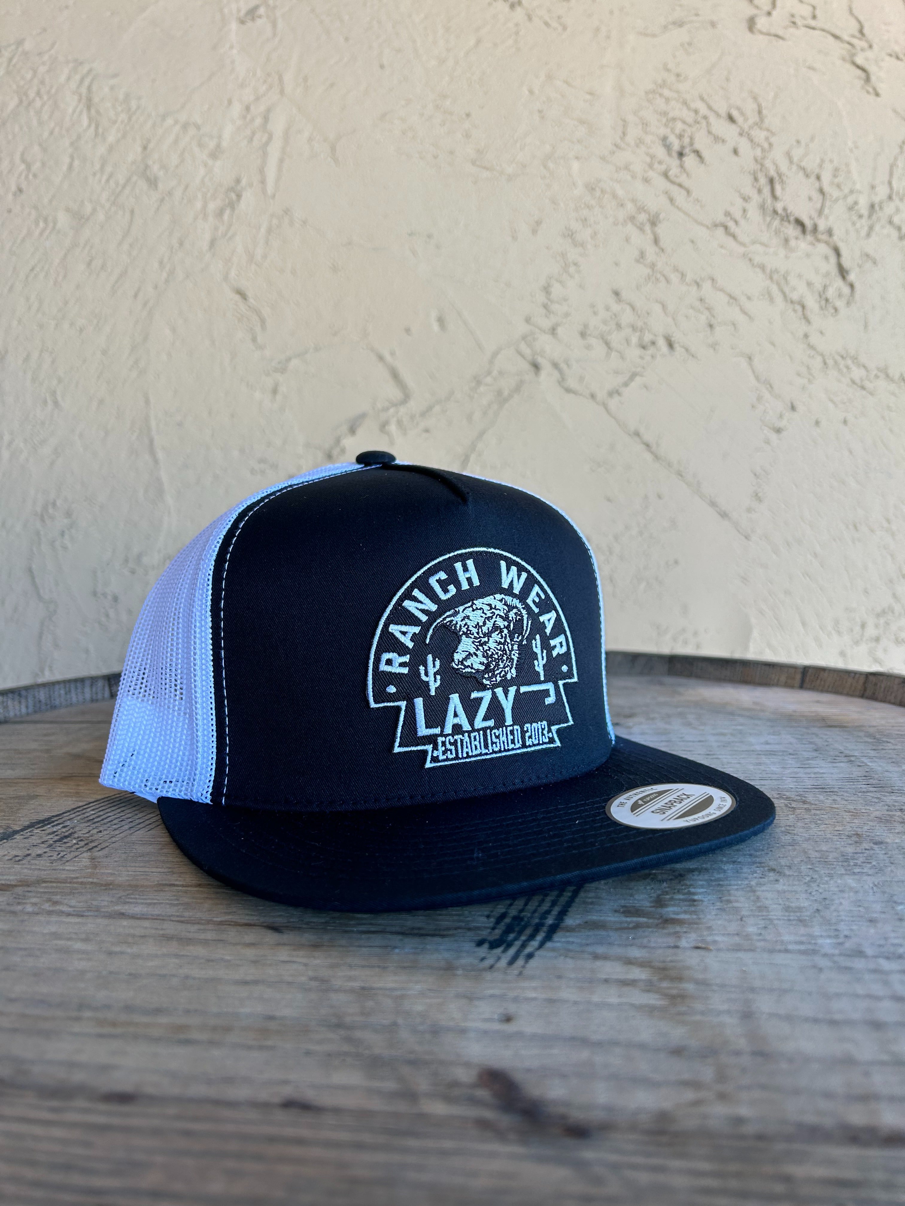 Lazy J Ranch Wear Black & White 4" Arrowhead Cap – Lazy J Ranch Wear Stores